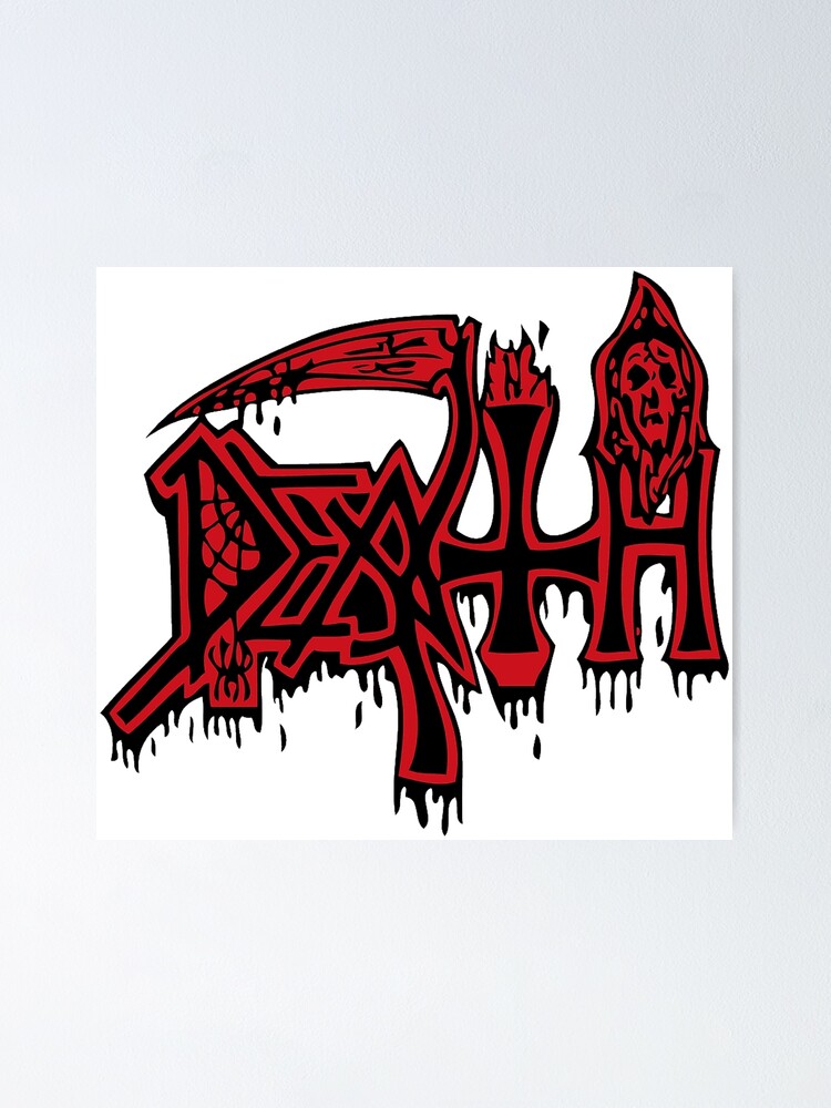"Death - Logo" Poster for Sale by Heavy-Metal-666 | Redbubble