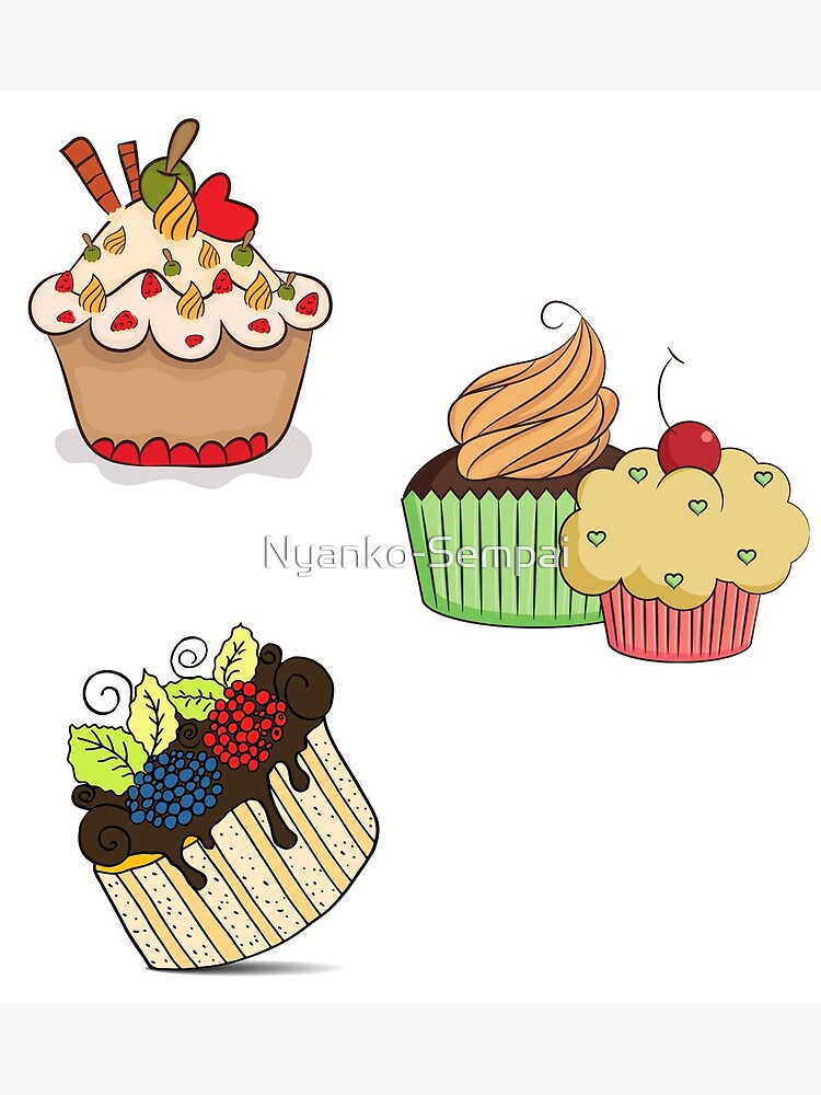 "Vintage pastries sticker pack" Art Print for Sale by Nyanko-Sempai ...