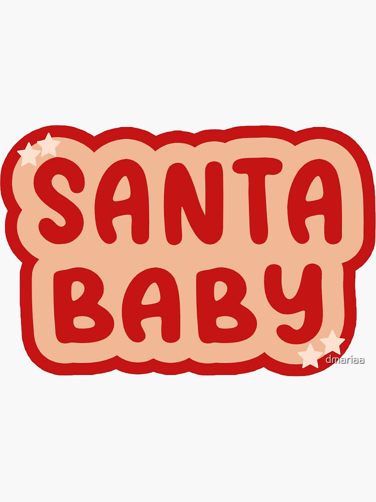 "Santa" Sticker by dmariaa | Redbubble