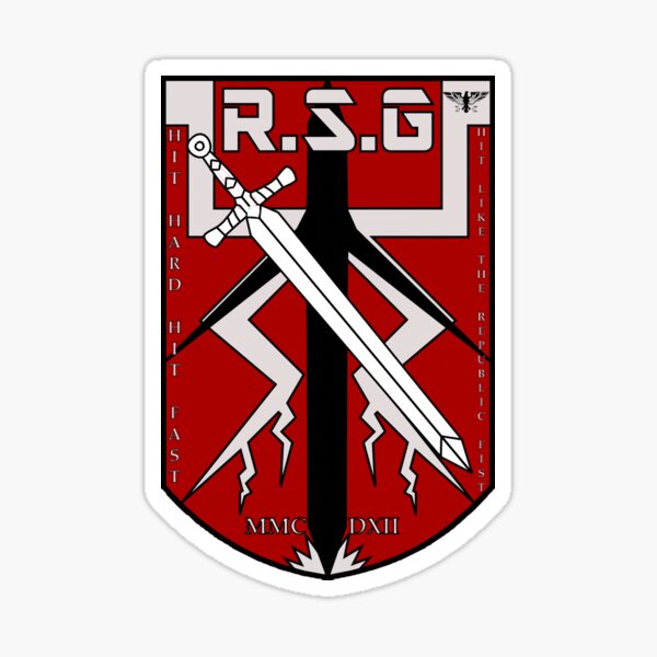 "3rd Republican Shock Guard Insignia" Sticker by RSG1 | Redbubble