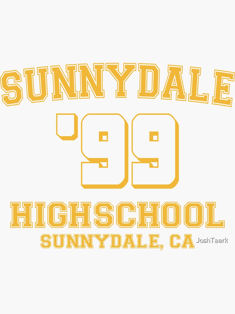 "Sunnydale Class of 99" Sticker by JoshTaerk | Redbubble