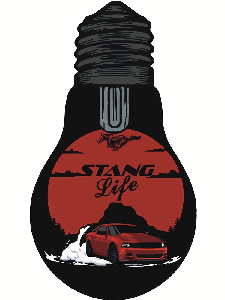 "Stang Life" T-shirt for Sale by SeaCrust | Redbubble | mustang t ...