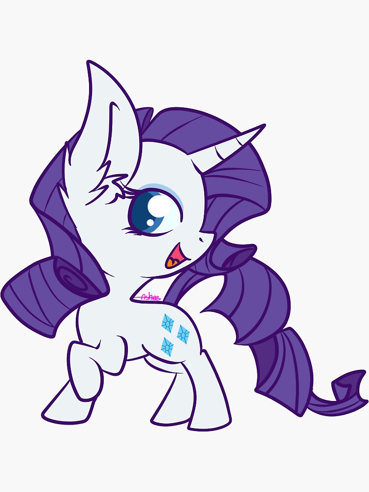 "Rarity " Sticker by AsheeCakes | Redbubble