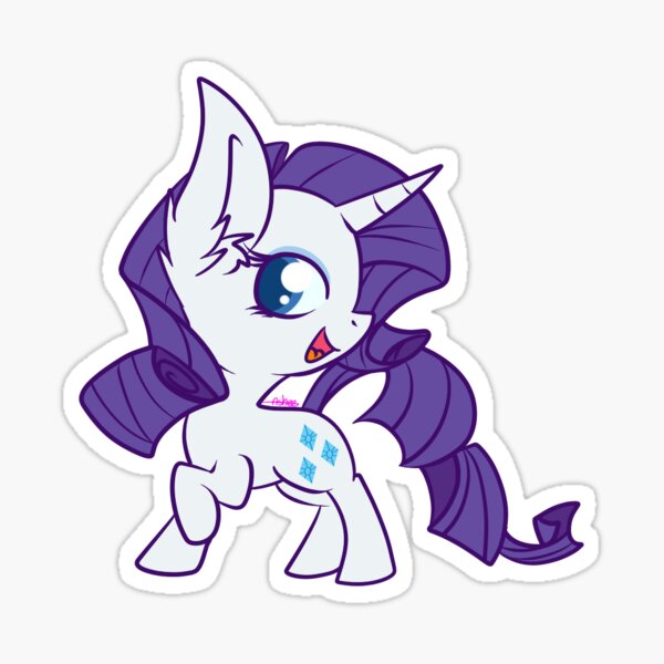 "Rarity " Sticker by AsheeCakes | Redbubble