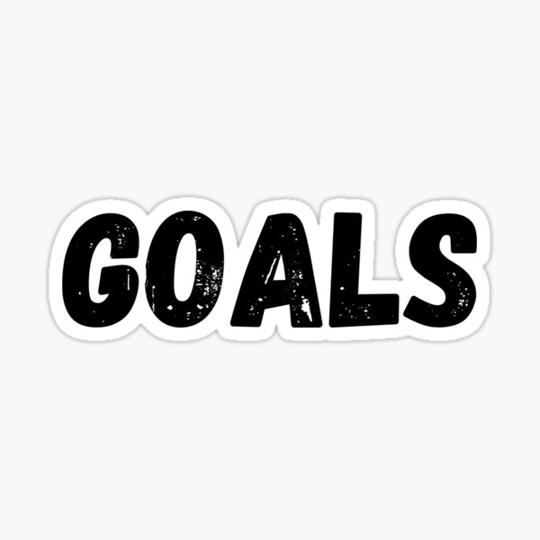 "Goals" Sticker for Sale by El-Farouk | Redbubble