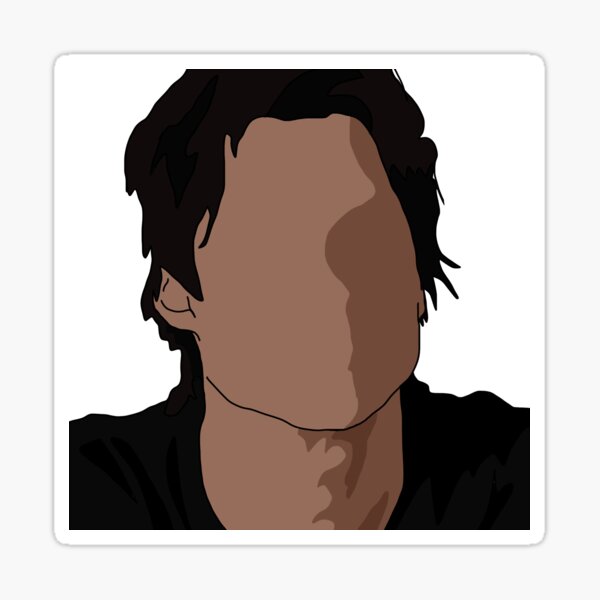 "Damon Salvatore ( TVD ) Sticker 3" Sticker for Sale by mariasaesthetic ...