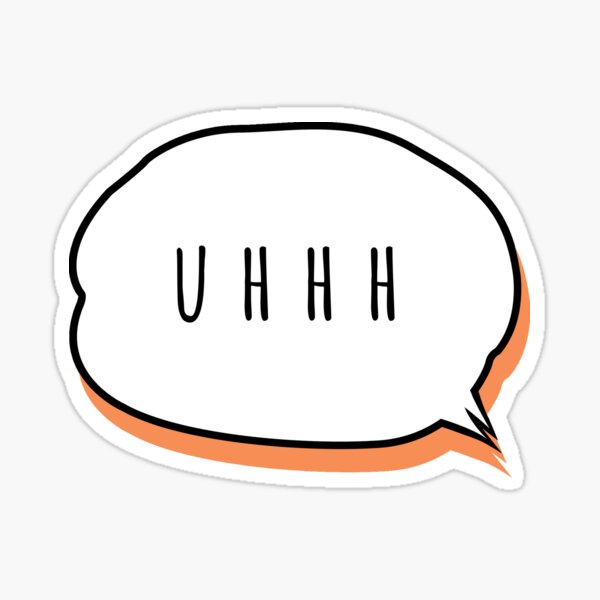 "UHHH design .." Sticker by MaruXdesign | Redbubble
