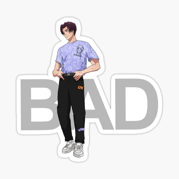 "BAD GUY" Sticker for Sale by TenzaK | Redbubble