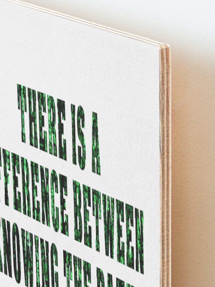 "Matrix Morpheus Quote | There is Difference Between Knowing The Path ...