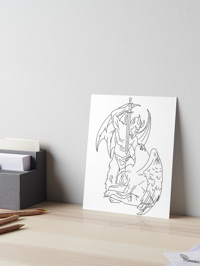 "Prison break devil tattoo" Art Board Print for Sale by benetti | Redbubble