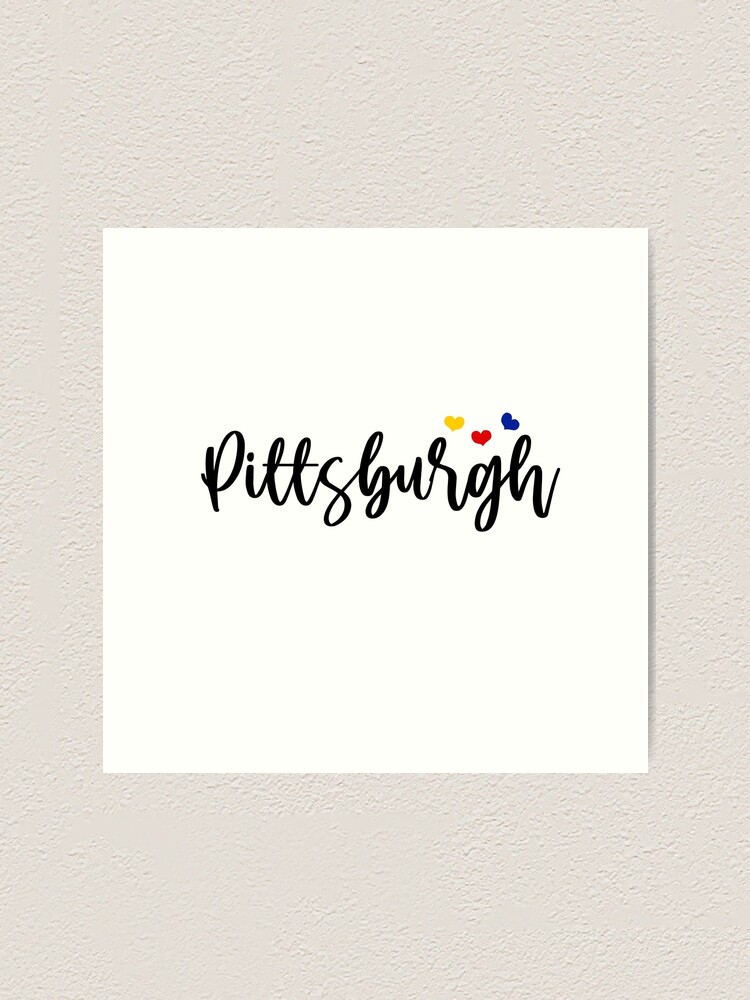 "Pittsburgh Sticker" Art Print by brookehend | Redbubble