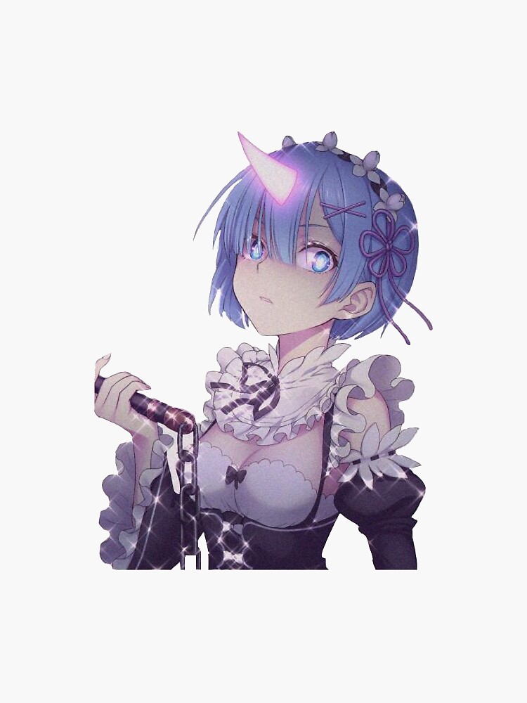 "Rem" Sticker for Sale by Yukimyuu | Redbubble