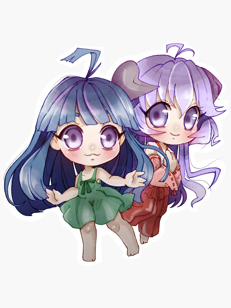 "Rika and Hanyuu Chibis" Sticker for Sale by ZucchiniDraws | Redbubble