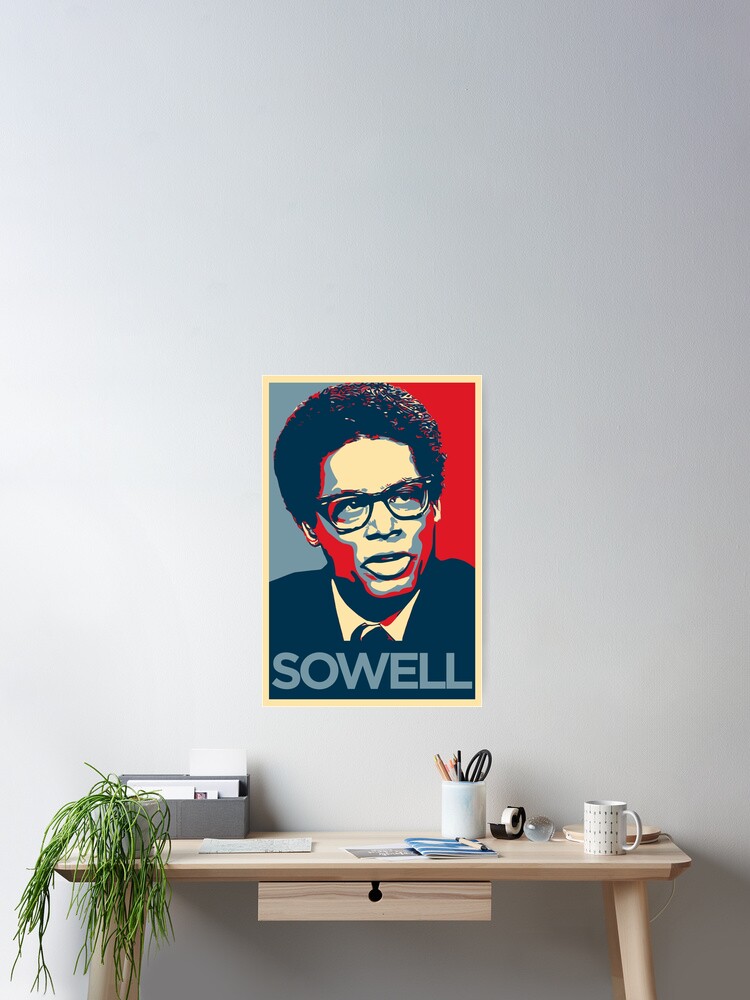 "Thomas Sowell in color" Poster for Sale by MrFunkhouser | Redbubble