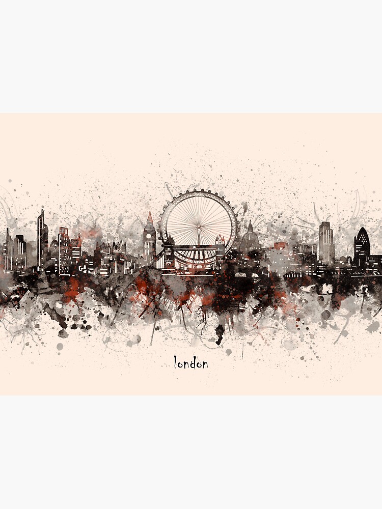 "london skyline" Sticker by BekimART2 | Redbubble