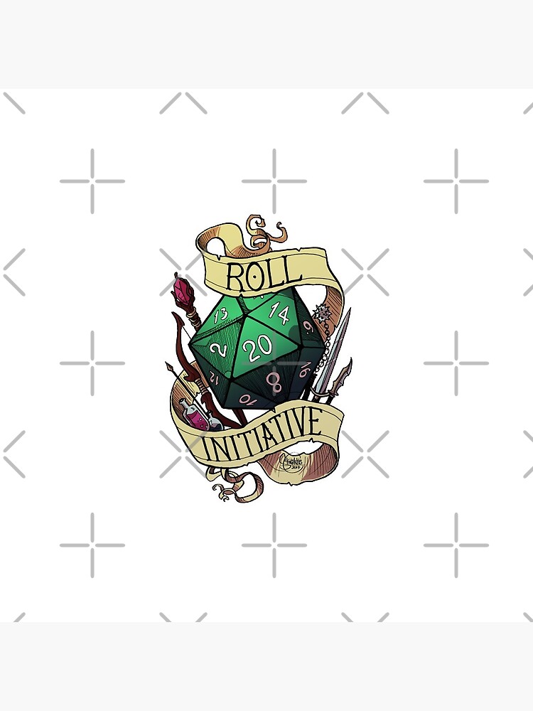 Roll Initiative Pin Button sold by BilGallagher | SKU 24688843 | Printerval