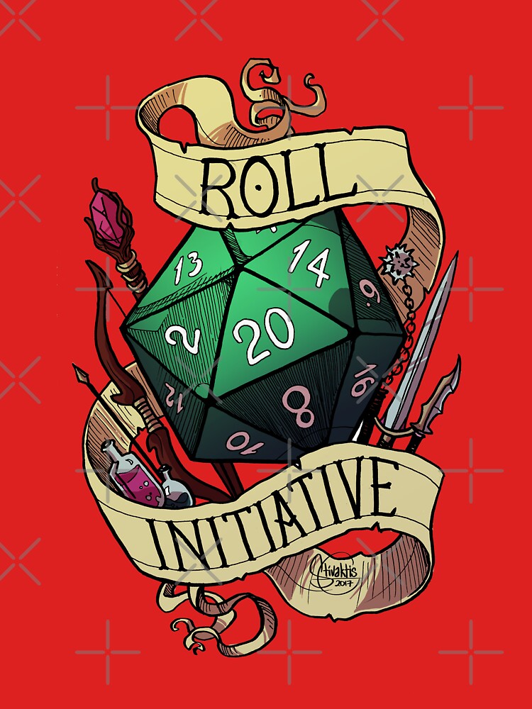 "Roll Initiative" T-shirt by optimisteve | Redbubble