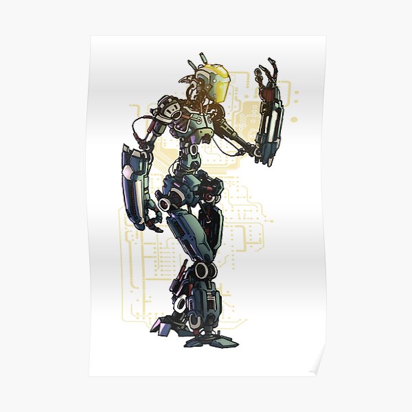 "Humanoid Robot Minion" Poster for Sale by Garlock | Redbubble
