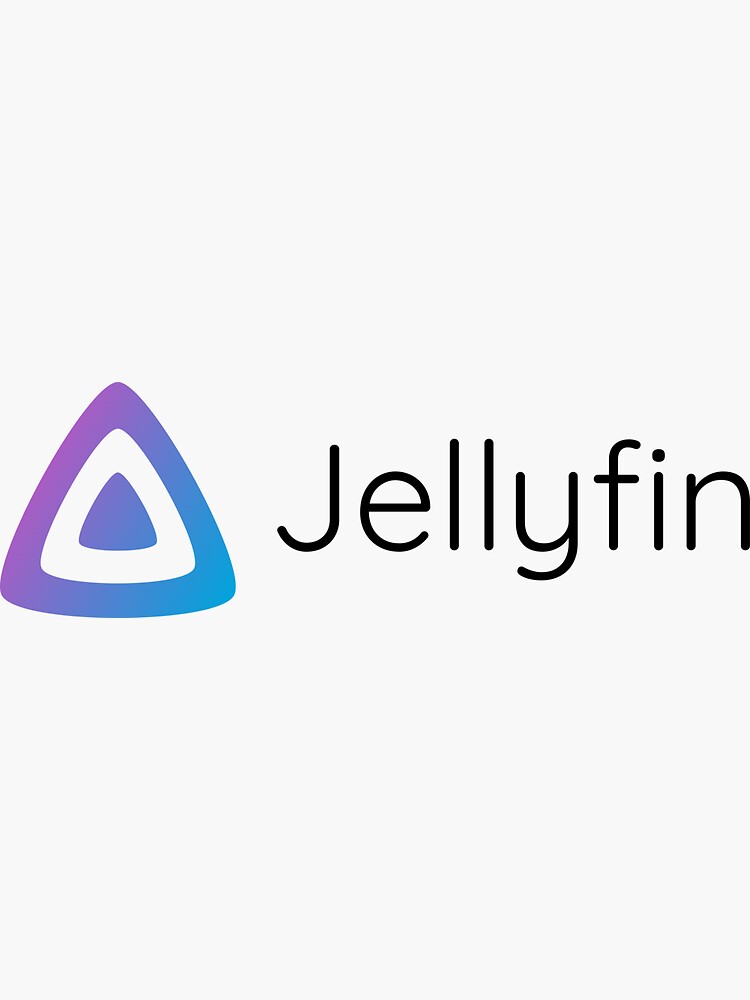 "Jellyfin Project Banner (For light-coloured backgrounds)" Sticker for ...
