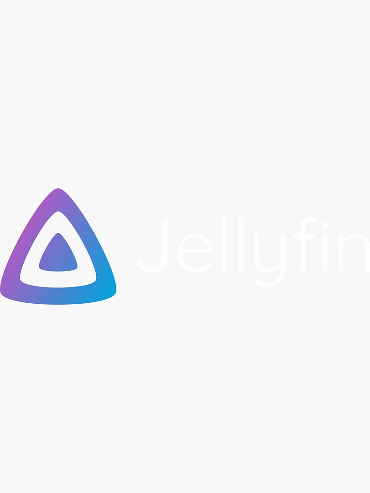 "Jellyfin Project Banner (For dark-coloured backgrounds)" Sticker for ...
