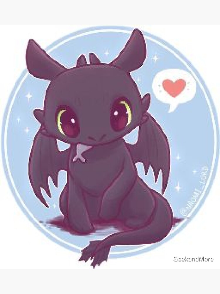"Kawaii Toothless" Sticker for Sale by GeekandMore | Redbubble