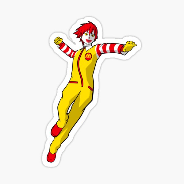 "Anime Ronald" Sticker for Sale by lazyphilosopher | Redbubble