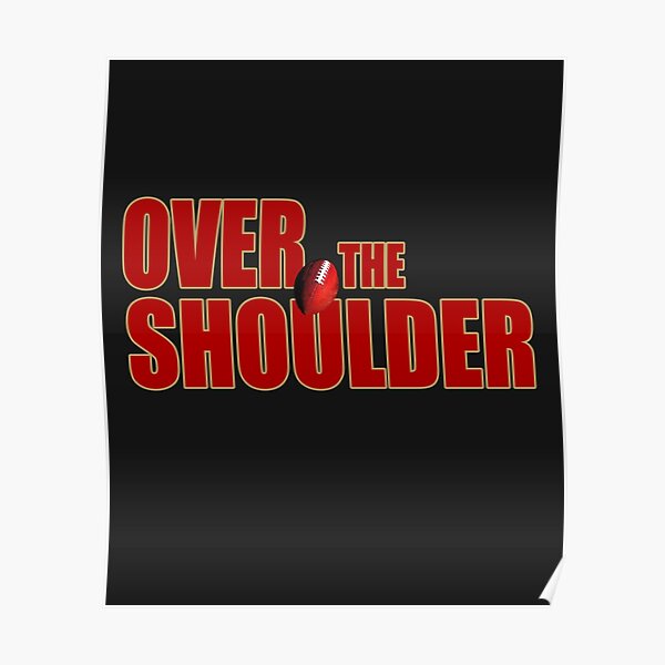 "Sports Cool Over the Shoulder Football Design" Poster for Sale by ...
