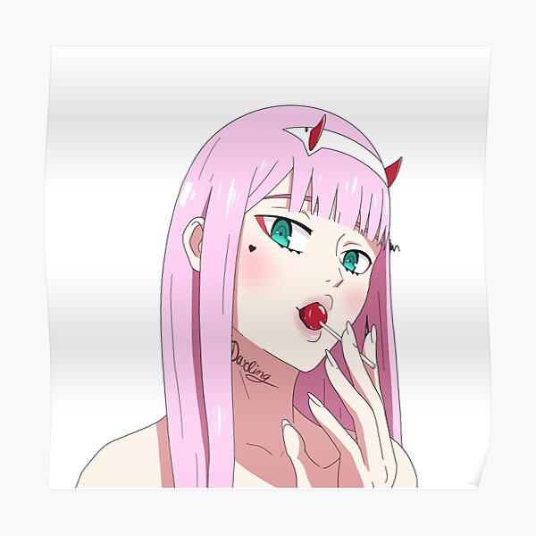 "ZERO TWO - darling" Poster for Sale by TenzaK | Redbubble