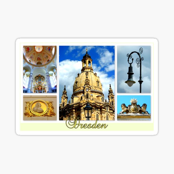"Dresden Collage" Sticker by angel1 | Redbubble