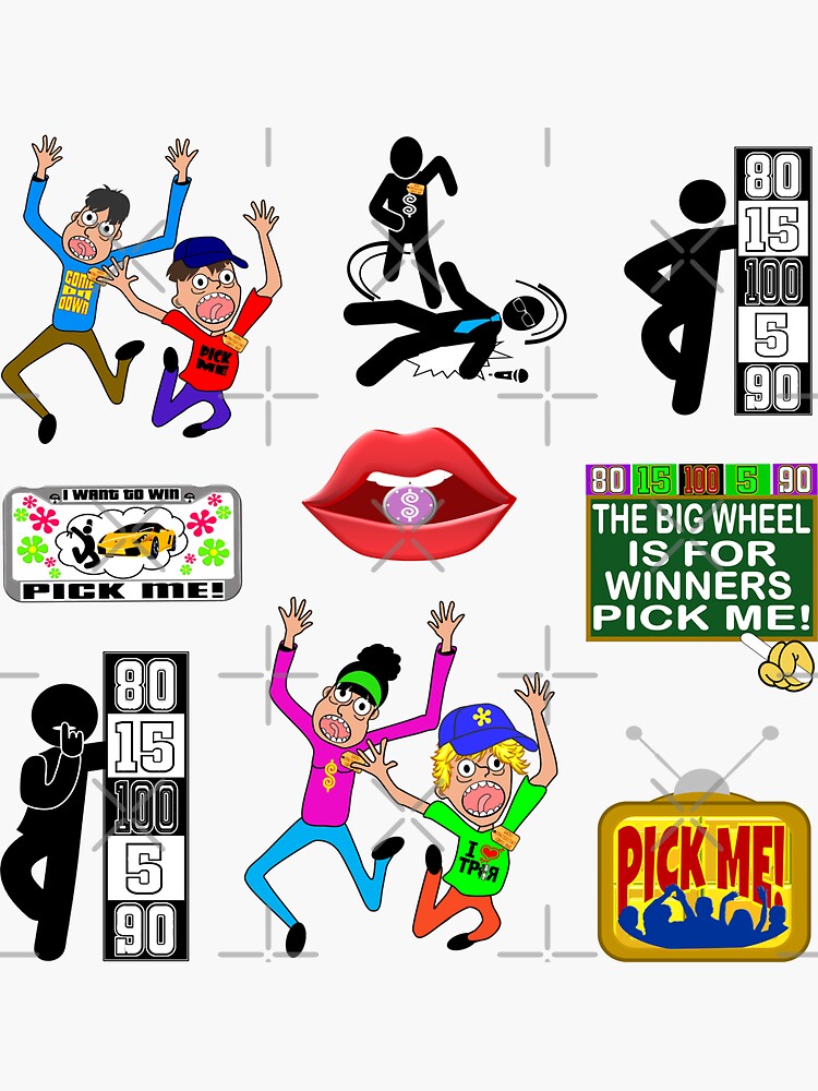 "TPIR (PRICE IS RIGHT) TV GAME SHOW HIGH QUALITY Sticker Packs - 9 ...