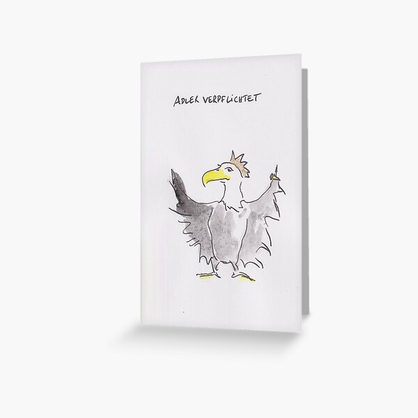 "Adler committed. Decadence version! Goose good puns." Greeting Card by ...