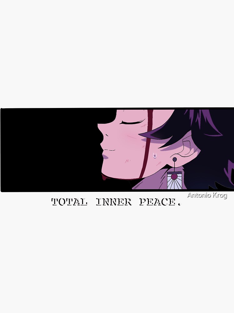 "Tanjiro Demon Slayer - inner peace" Sticker by TenzaK | Redbubble