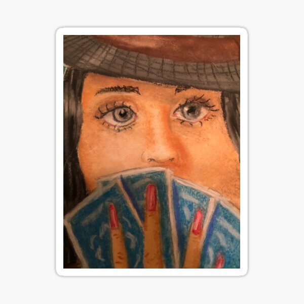 "Poker face" Sticker by Daffron1 | Redbubble