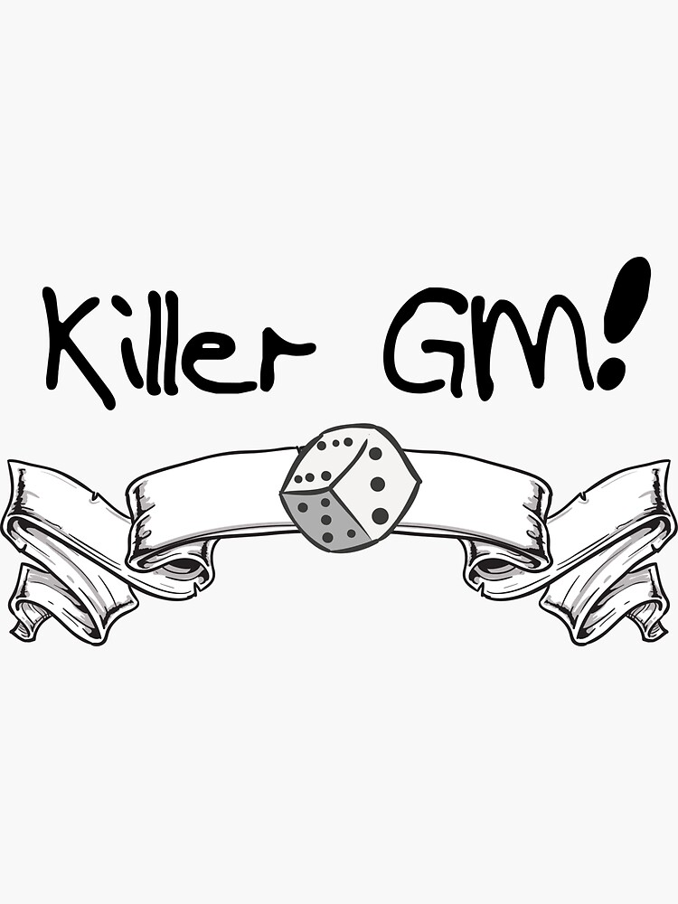 "Killer GM" Sticker for Sale by GeekNative | Redbubble