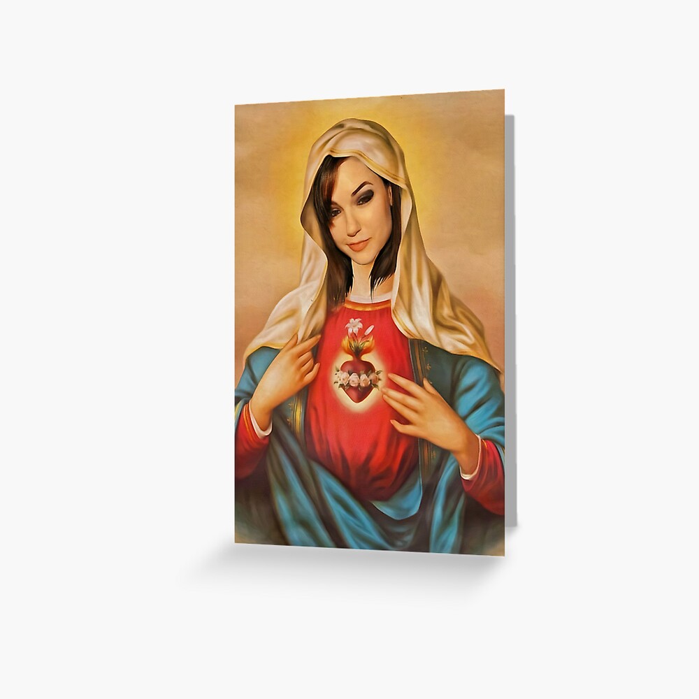 "Sasha Grey As Virgin Mary" Greeting Card for Sale by joannapwns ...