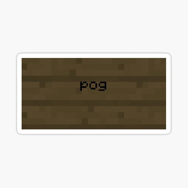 "pog sign" Sticker for Sale by witheredskulls | Redbubble