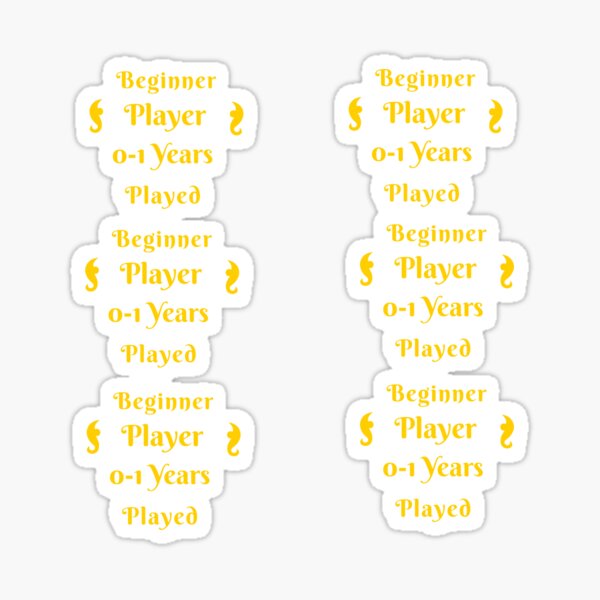 "Beginner Player Sticker Multi-Pack " Sticker for Sale by LongGamesInc ...