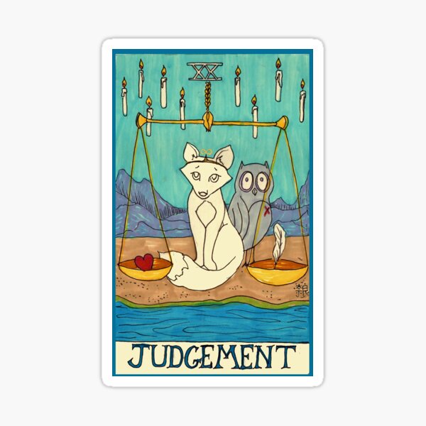 "Judgement" Sticker for Sale by neuroticowl | Redbubble