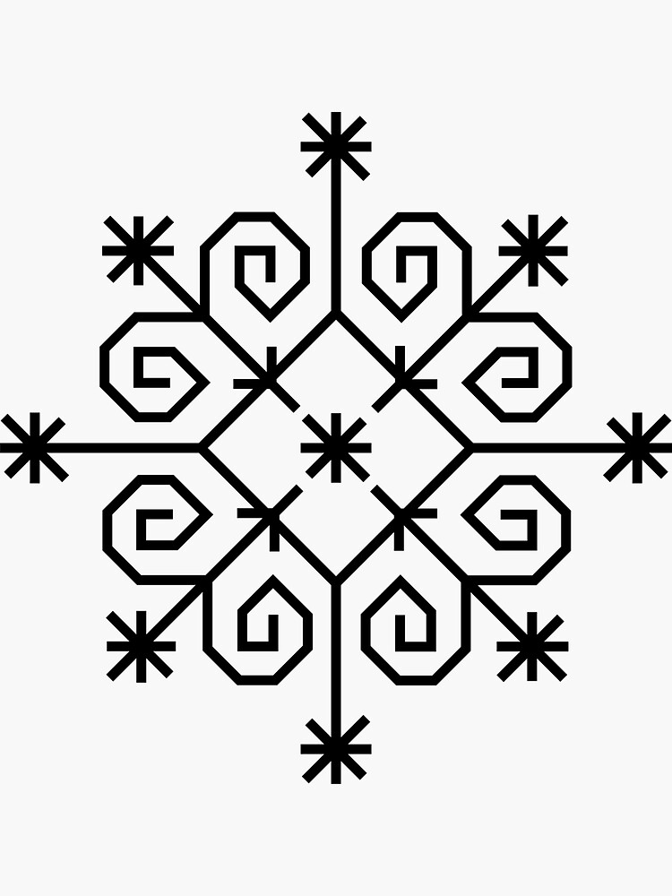 "Latvian Symbol of Sun" Sticker for Sale by OhSoLatvian | Redbubble