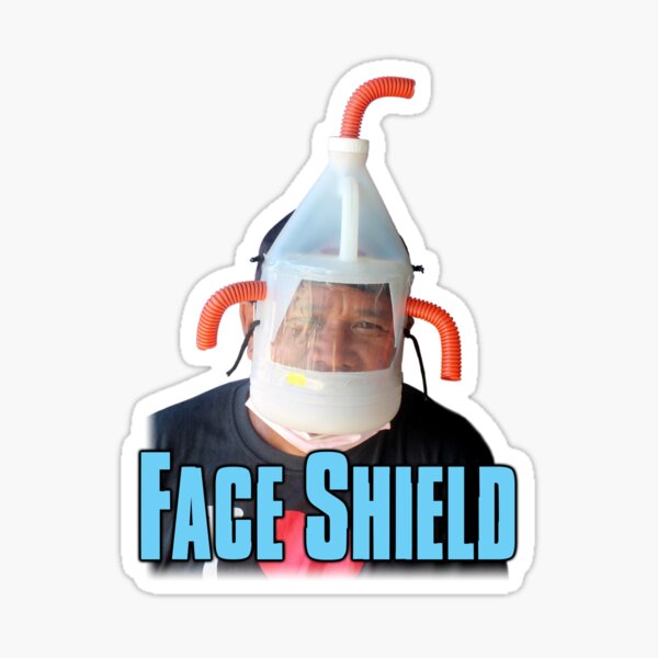 "Face Shield" Sticker by ironoriel | Redbubble