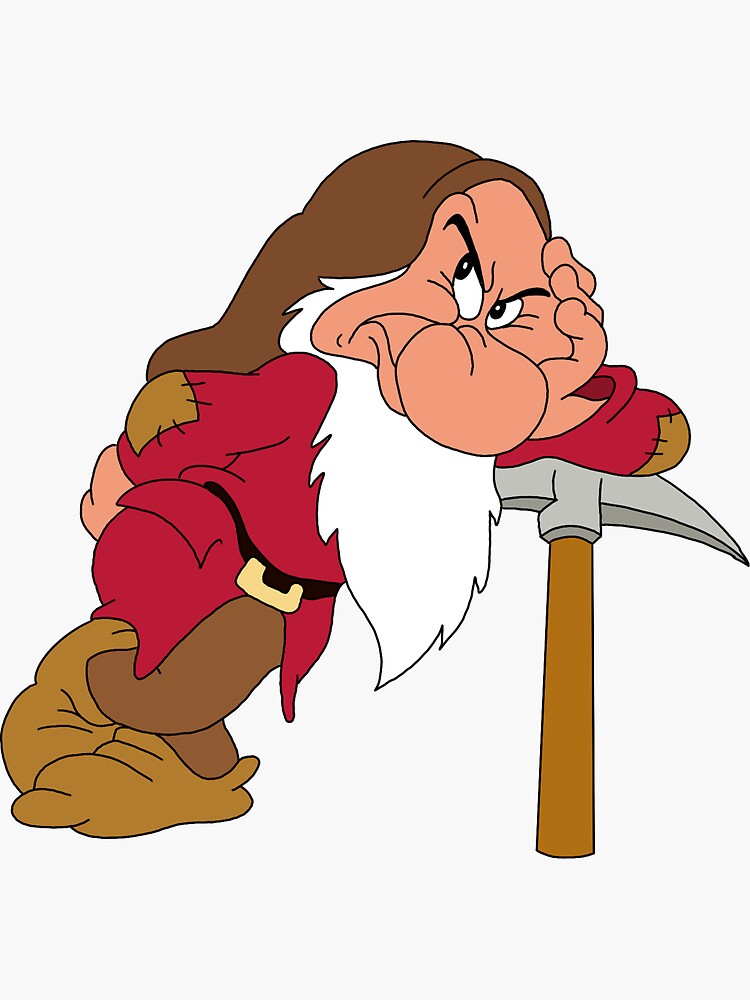 "Grumpy dwarf" Sticker by queraalt | Redbubble