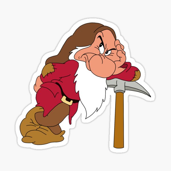 "Grumpy dwarf" Sticker by queraalt | Redbubble