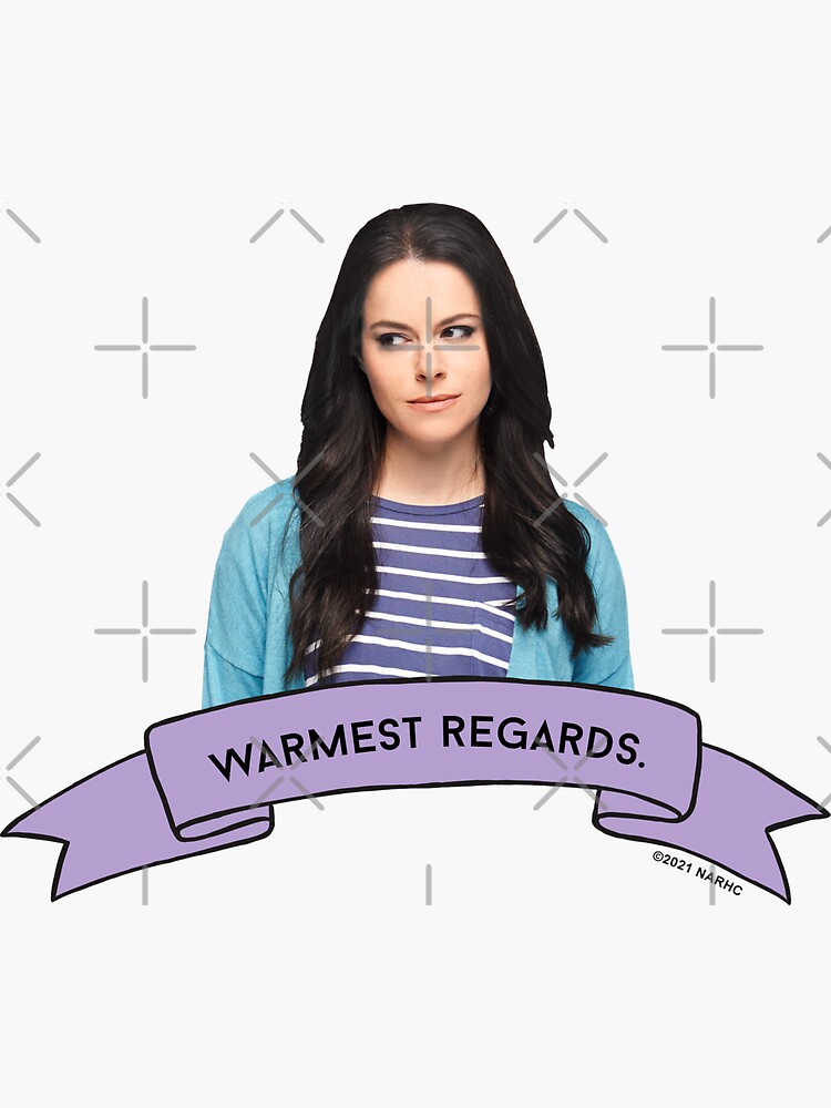 "Schitt's Creek Stevie Budd: Warmest Regards" Sticker for Sale by ...