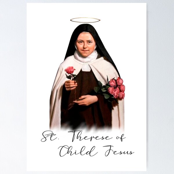 "St. Therese of Child Jesus" Poster for Sale by alinerope | Redbubble