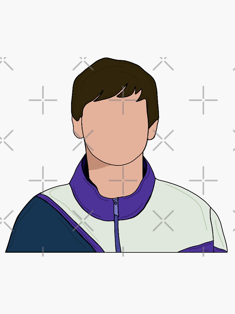 "Purple Windbreaker" Sticker for Sale by MamoesDoodles | Redbubble