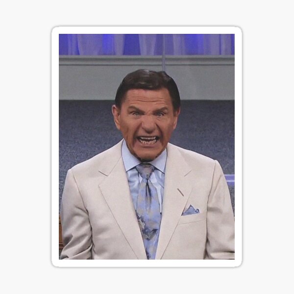 "Kenneth Copeland Meme" Sticker for Sale by nxlim11 | Redbubble