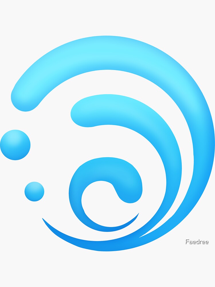 "Hydro Element Symbol" Sticker for Sale by Faedree | Redbubble