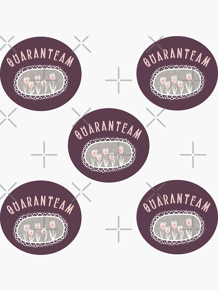 "Quaranteam - Quarantine Team" Sticker for Sale by sableandshadow ...