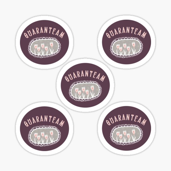 "Quaranteam - Quarantine Team" Sticker for Sale by sableandshadow ...