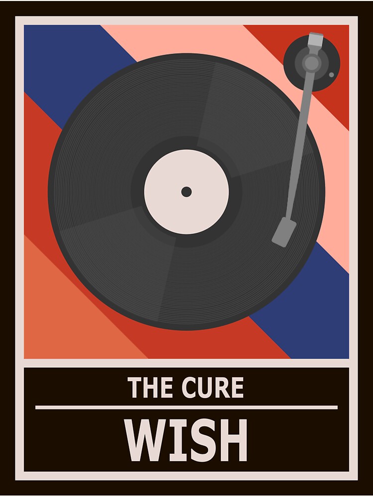 "The Cure - Wish vinyl design" Sticker by Bojkiw | Redbubble